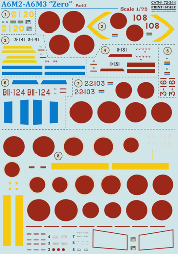 Print Scale 72-344 Nakajima A6M2- A6M3 "Zero" Part 2