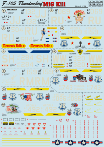 Print Scale 72-096 F-105 Thunderchief