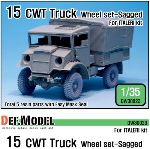 DEF Model DW30023 15 CWT Truck wheel set (for Italeri 1/35)