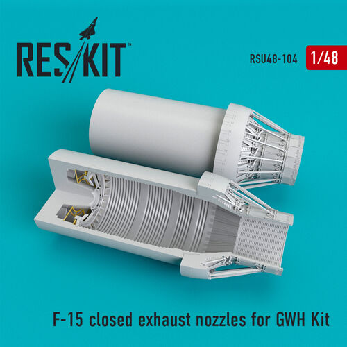 DISCONTINUED RES/KIT U48-0104 F-15 closed exhaust nozzles for GWH Kit