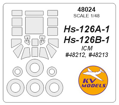 KV Models 48024 Hs-126A-1 / Hs-126B-1 (ICM) + wheels masks