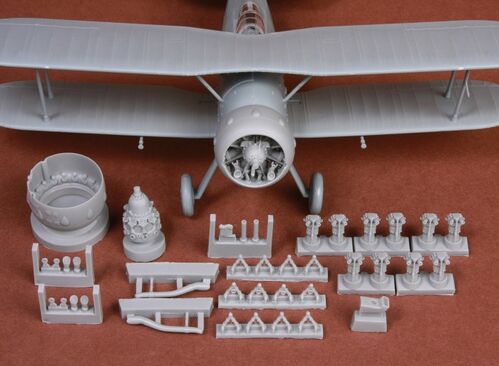SBS Model 48057 Gloster Gladiator engine & cowling set