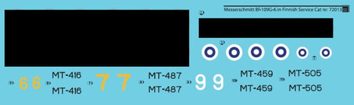 SBS Model D72013 Messerschmitt Bf-109G-6 Finnish Air Force WW II