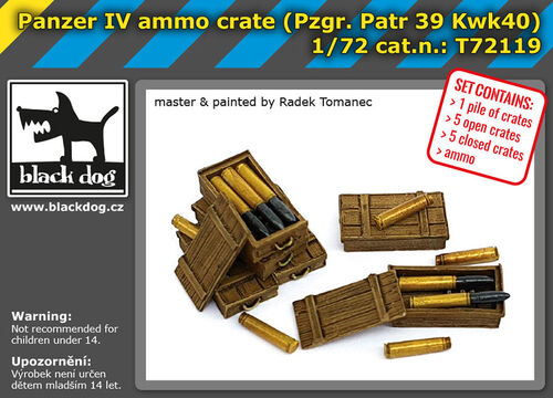 Black Dog T72119 Panzer IV ammo crate