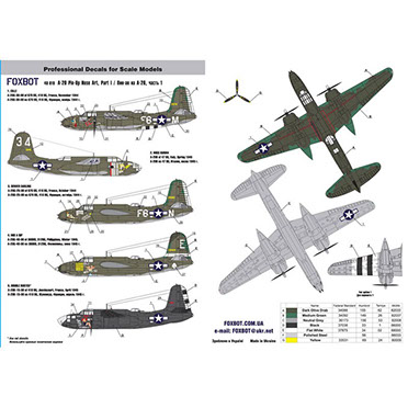 FOXBOT 48-019A Douglas A-20 Boston Pin-Up Nose Art (Part I)