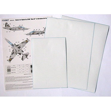FOXBOT FM-32-011 Masks for digital camouflage of Su-25UB, Ukrainian Air Forces