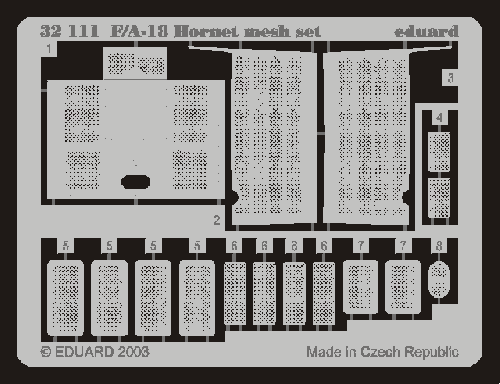 Eduard 32111 F-18 mesh set ACADEMY