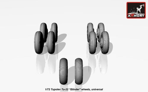 Armory Models Group AW72043 Tupolev Tu-22 Blinder wheels
