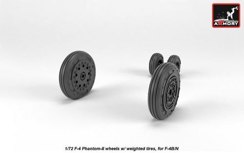 Armory Models Group AW72328 F-4 Phantom-II wheels w/ weighted tires, early
