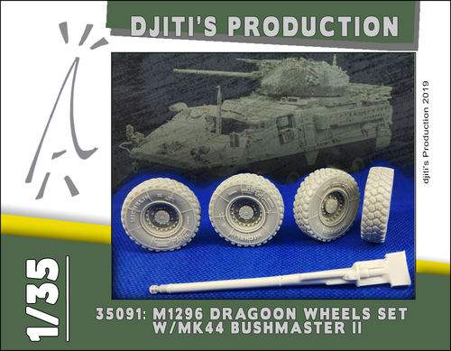 Djiti's production 35091 M1296 Dragoon Wheels Set W/MK44 BUSHMASTER II