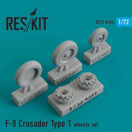 DISCONTINUED RES/KIT 72-0164 F-8 Crusader Type 1 wheels set