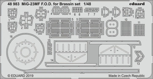 Eduard 48983 MiG-23MF F.O.D. for Brassin set EDUARD