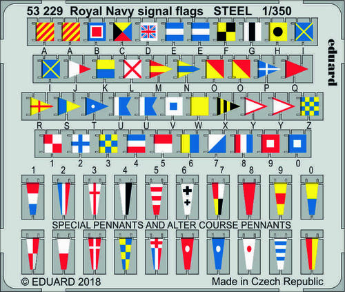 Eduard 53229 Royal Navy signal flags STEEL