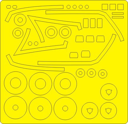 New Ware AM0290 F-16C Fighting Falcon BASIC kabuki masks for Academy