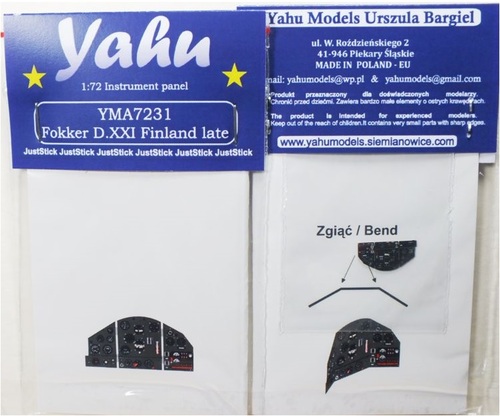 Yahu Models A7231 Fokker D XXI Finland late