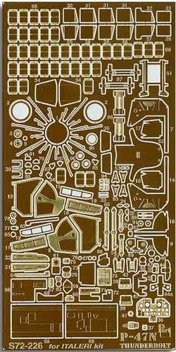 Part S72-226 P-47 N Thunderbolt Italeri