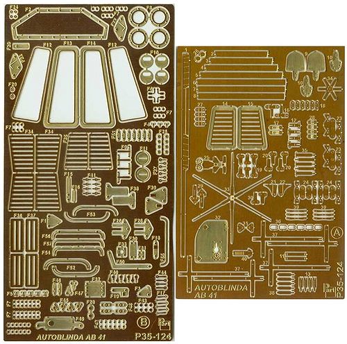 Part P35-124 Autoblinda AB 41 Italeri