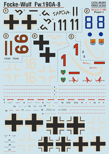 Print Scale 48-283 Focke Wulf Fw-190 A-8 Part 1