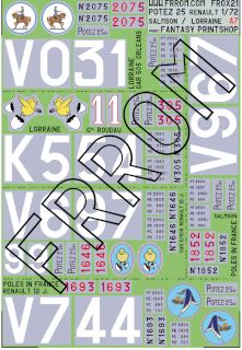 Azur FRX21 Potez 25 Renault Lorraine Salmson (A7)