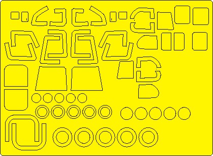 New Ware AM1264 Sikorski H-19A Chickasaw BASIC Kabuki Masks For AMP 48022