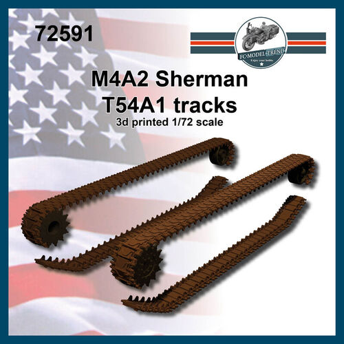 FC ModelTrend 72591 M4A2 Sherman T54A1 Tracks