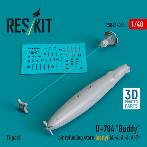 RES/KIT U48-0364 D-704 'Buddy' Air Refueling Store (Early) (1 pc) (A-4, A-6, A-7) (3D Printed)
