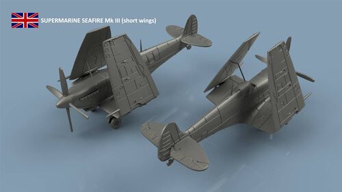 L'Arsenal 2.0 3D400372 Supermarine Seafire Mk.III short wings - folded wings - 3D printing (5 pcs)
