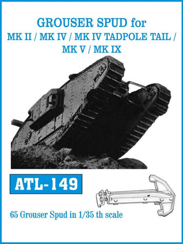 FriulModel 149 Tracks for Grouser Spud for Mk.II/ Mk.IV /Mk.IV Tadpole Tail/Mk.V and Mk.IX