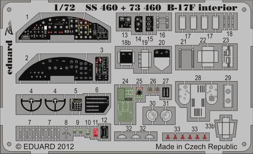 Eduard 73460 B-17F interior S.A. REVELL