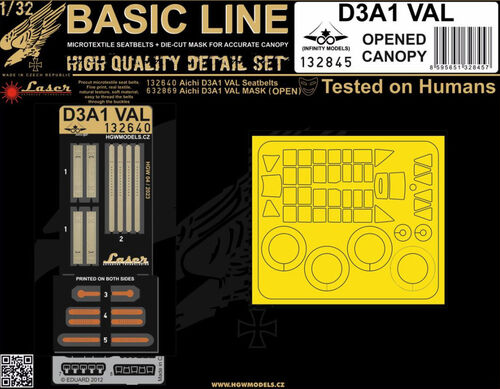 HGW Models 132845 Aichi D3A1 Val (Opened Canopy) - Basic Line (for Infinity Models kits)