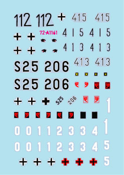 Star-Decals 72-A1161 Panther Ausf D And A - Baltic Offensive #2 - SS-Nordland, GD And 5. Pz.Div. 1944-45