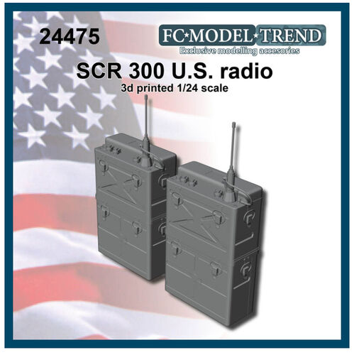 FC ModelTrend 24475 US WWII SCR 300 Radio (3D-printed)