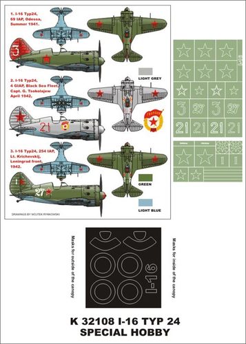 Montex K32108 I-16 Typ 24 Special Hobby