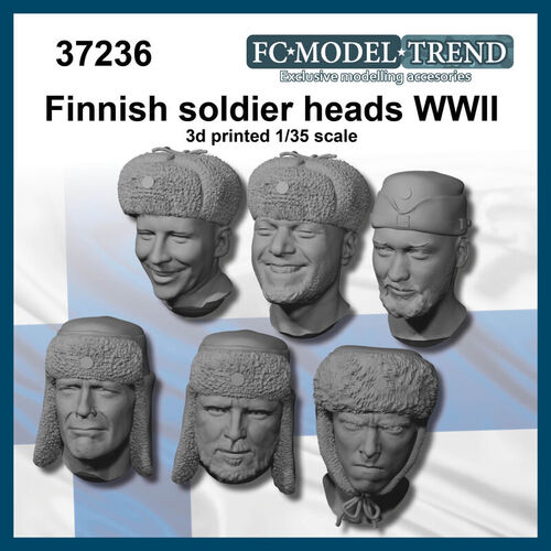 FC ModelTrend 37236 Finnish Soldier Heads WWII