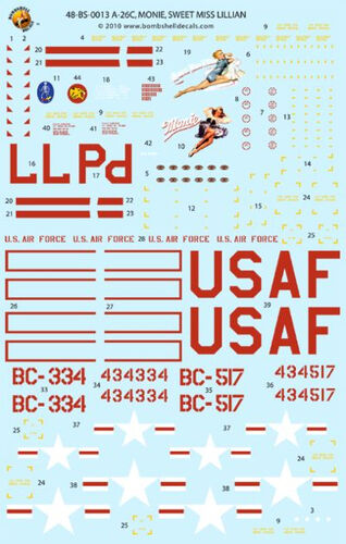 Bombshell BS48013 Douglas A-26 B Invader (2 schemes)