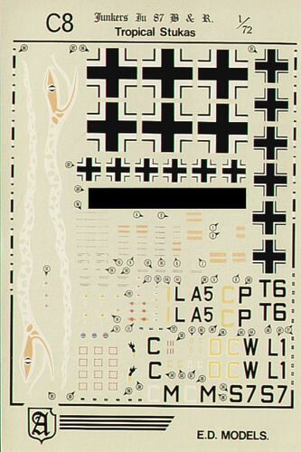Almark C08 Junkers Ju-87 B/R - 'Stuka' Tropical (5 schemes)