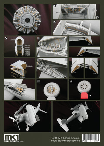 MK1 Design A32010 Vought F4U-1 Corsair - Detail Up Parts (designed to be used with Tamiya kits)