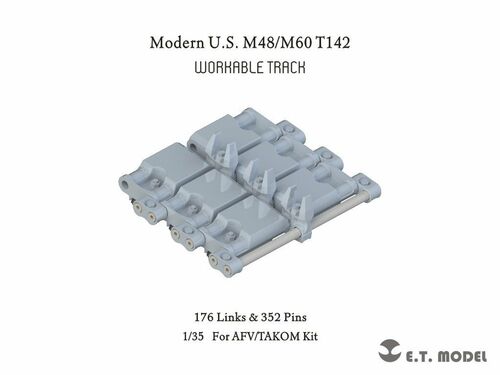 ET Model P35-070 US Modern M48/M60 - T142 Workable Track (for AFV/Takom Kit)