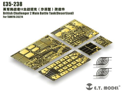 ET Model E35-237 British Main Battle Tank Challenger 2 - Desertised (for Tamiya 35274)