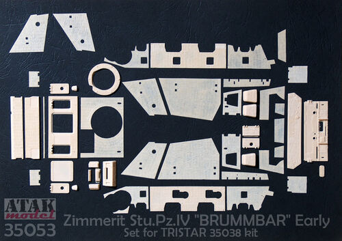 Atak Model 35053 Zimmerit Brummbar Early Production (for Tristar kits)