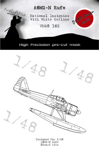 DEAD Design Models VM48162 A6M2-N Rufe National Insignias With White Outline (Eduard)