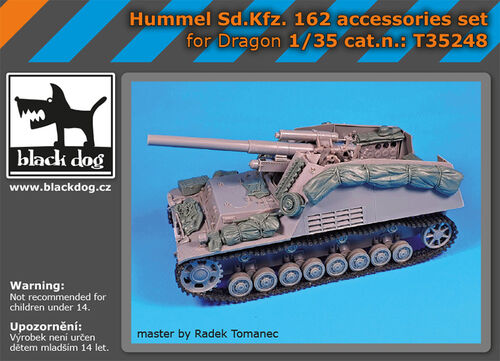 Black Dog T35248 Hummel Sd.Kfz 162 Accessories Set (For Dragon)