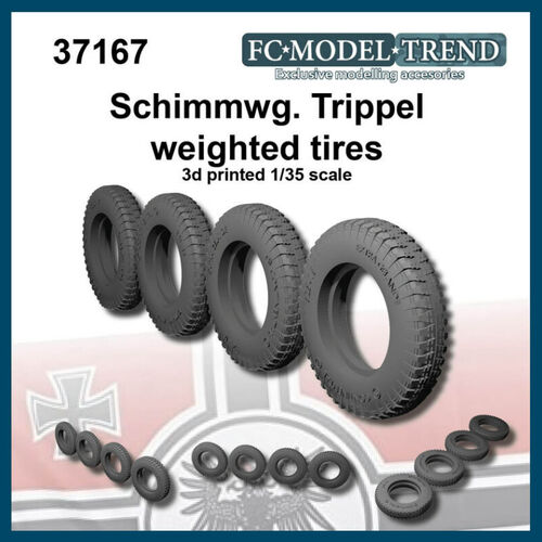 FC ModelTrend 37167 Schwimmwagen Trippel Weighted Tires