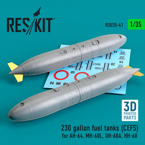 RES/KIT U35-0041 230 Gallon Fuel Tanks (CEFS) For AH-64, MH-60L, UH-60A, HH-60 (2 pcs)