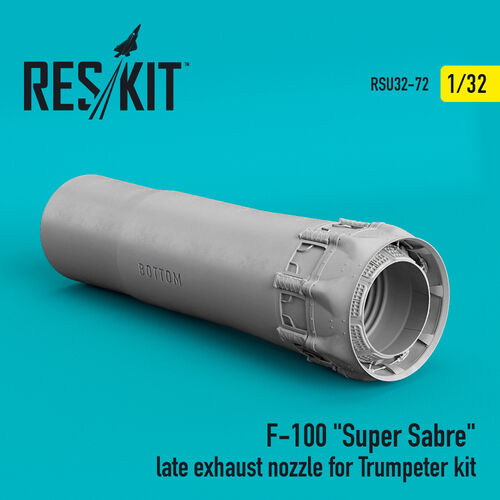 DISCONTINUED RES/KIT U32-0072 F-100 Super Sabre Late Exhaust Nozzle For Trumpeter Kit
