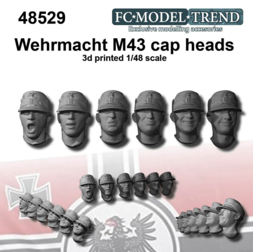FC ModelTrend 48529 Wehrmacht heads with M43 cap