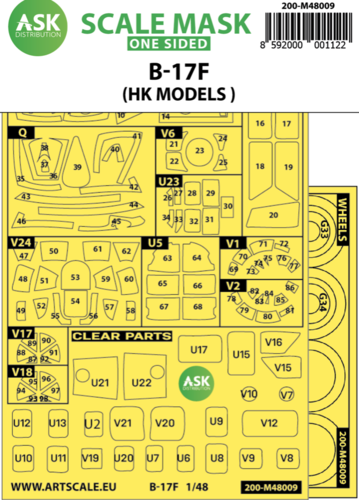 Art Scale Kit M48009 B-17F Flying Fortress outside
