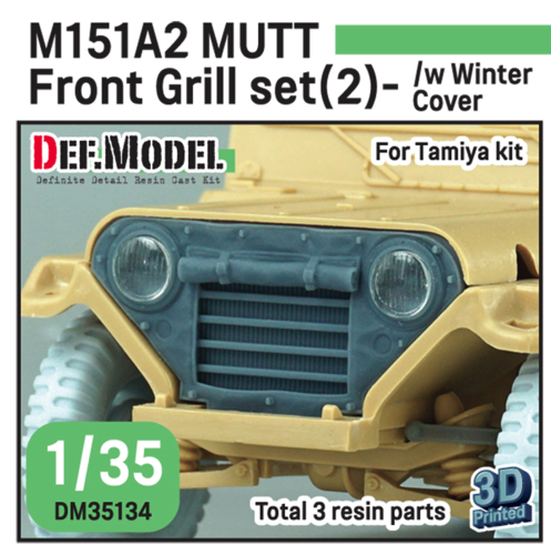 DEF Model DM35134 Modern US M151A2 Mutt front grill set 2 - Winter covered