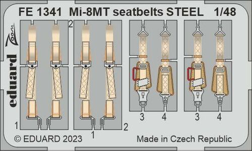 Eduard FE1341 Mi-8MT seatbelts STEEL ZVEZDA