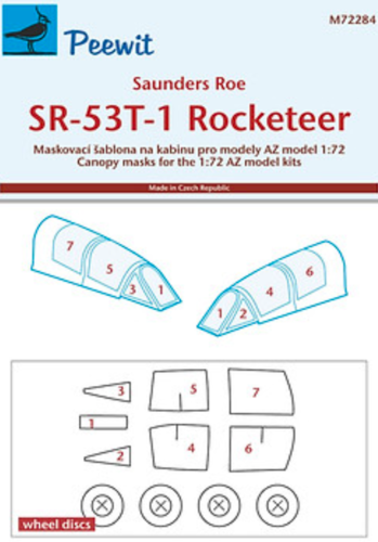 Peewit 72284 Canopy mask for SR-53T-1 AZ model